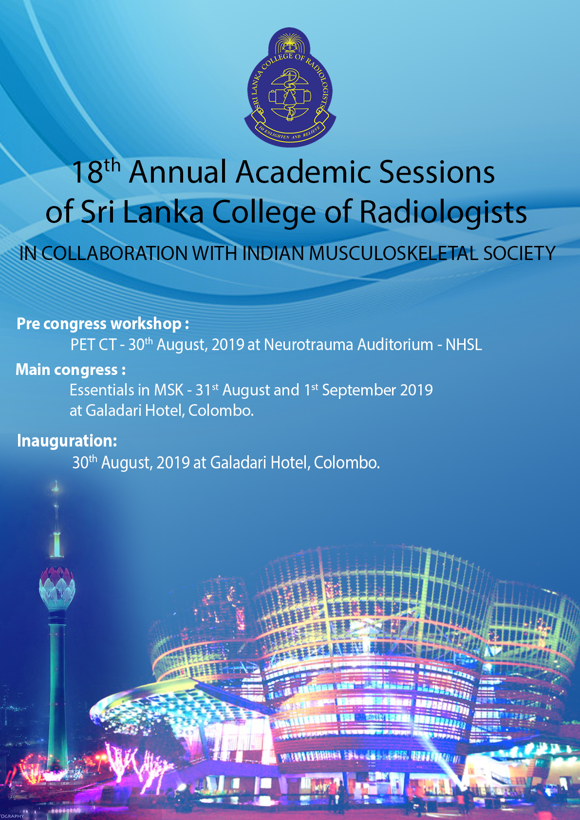 ACADEMIC SESSIONS 2019 – Sri Lanka College of Radiologists
