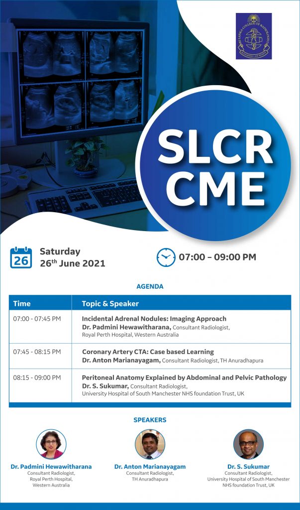 SLCR – CME – Sri Lanka College of Radiologists