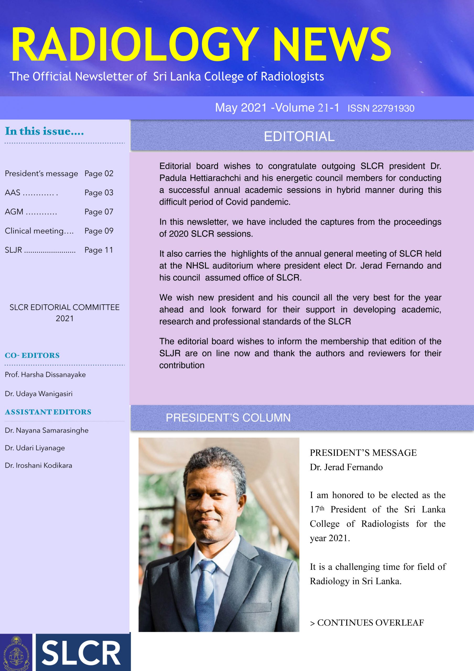 Newsletter – May 2021 – Sri Lanka College of Radiologists