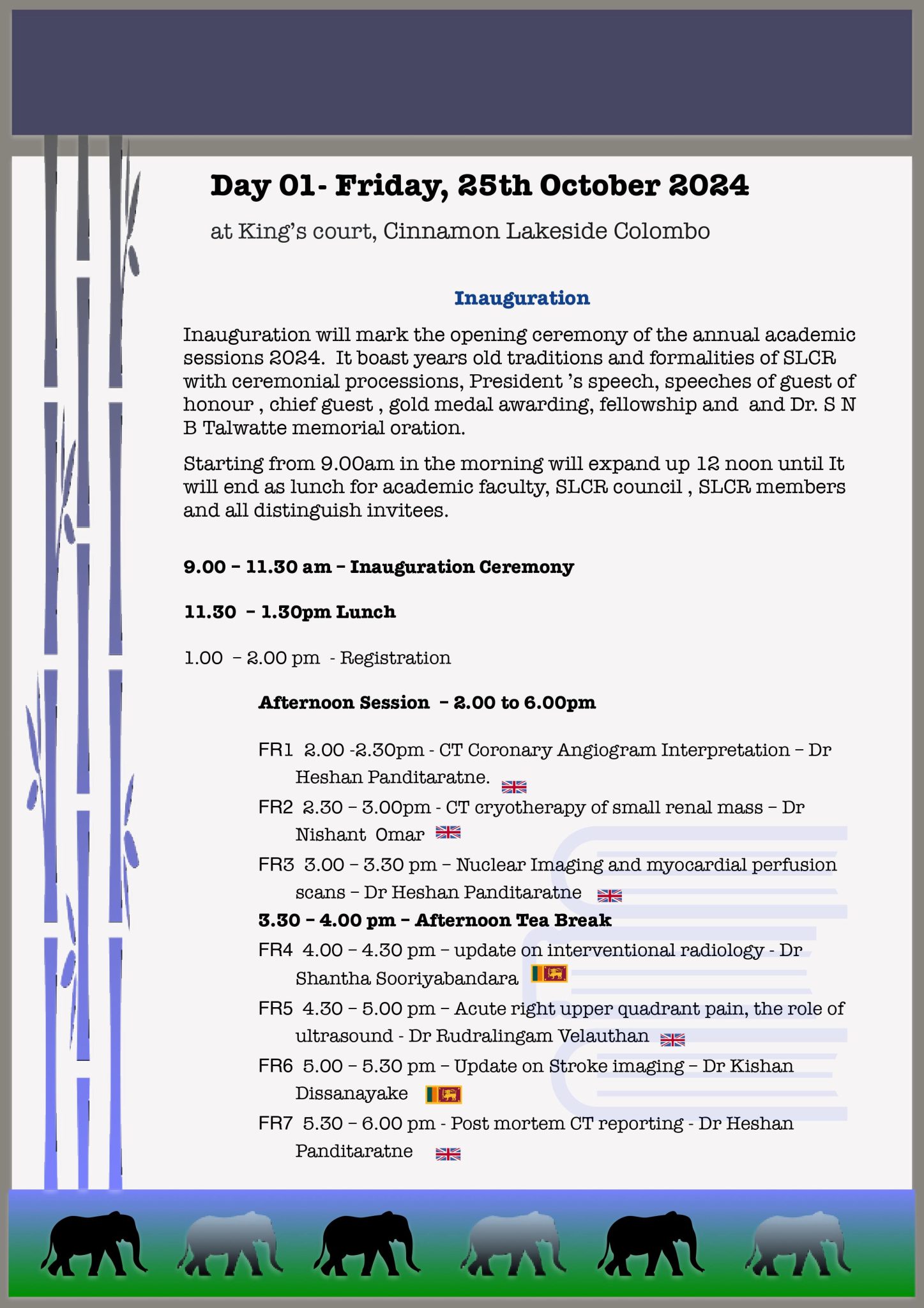 23rd Annual Academic Sessions – 2024 – Sri Lanka College of Radiologists