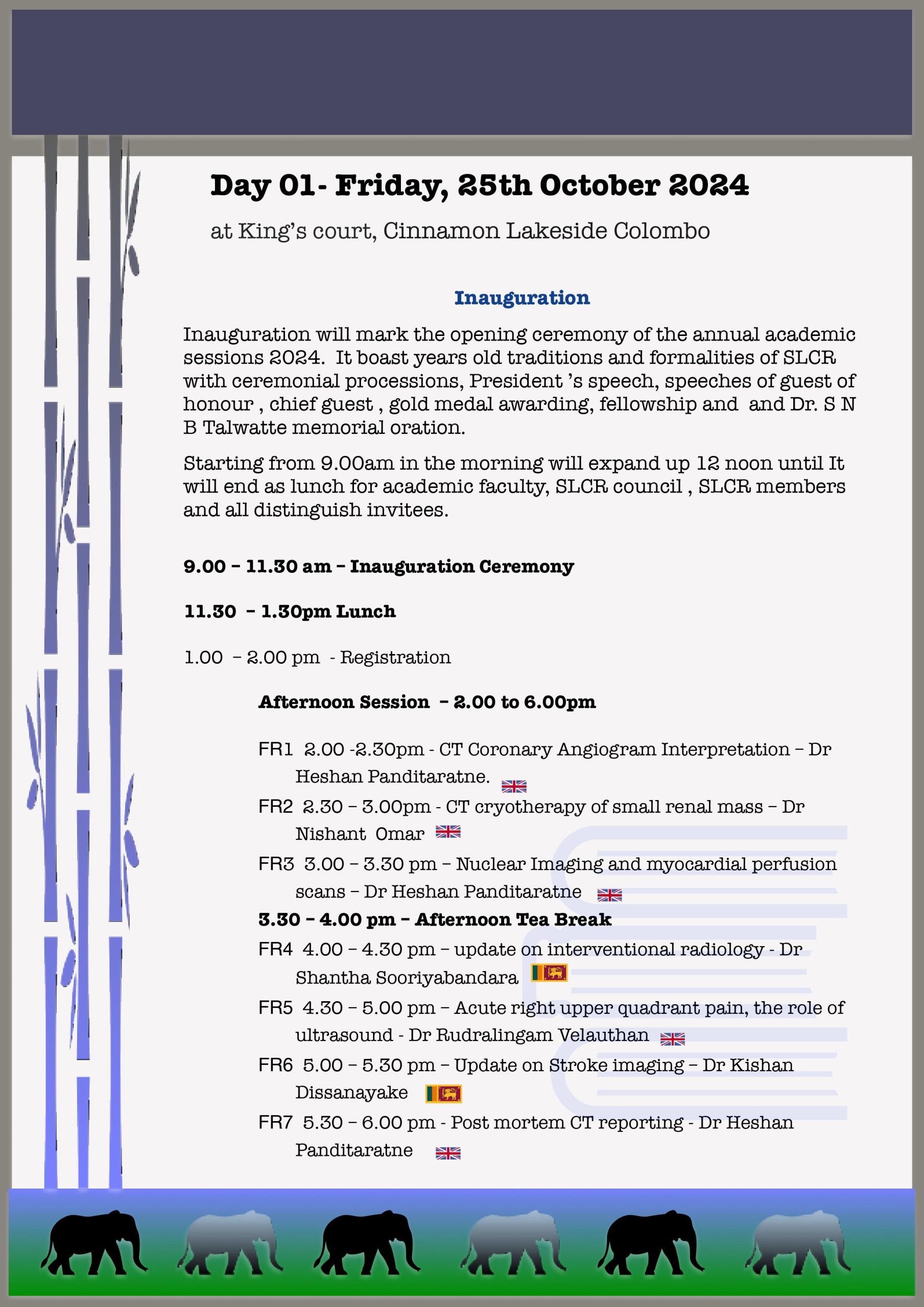 23rd Annual Academic Sessions – 2024 – Sri Lanka College of Radiologists